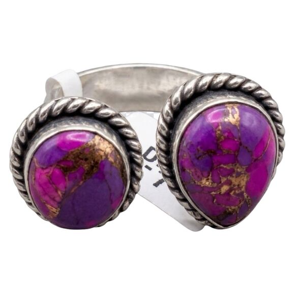 Silver Jeans | Jewelry | Size 7 Silver Tone Purple Dahlia Ring ...